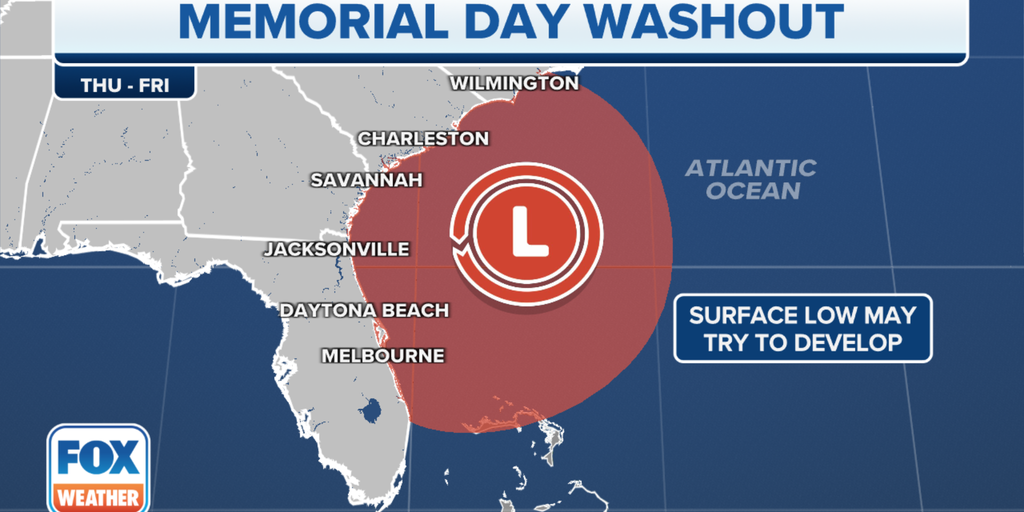 Memorial Day weekend washout possible for Carolinas, Southeast coast ...