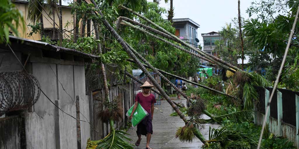 Cyclone Mocha slams into Myanmar as one of the country’s most powerful ...