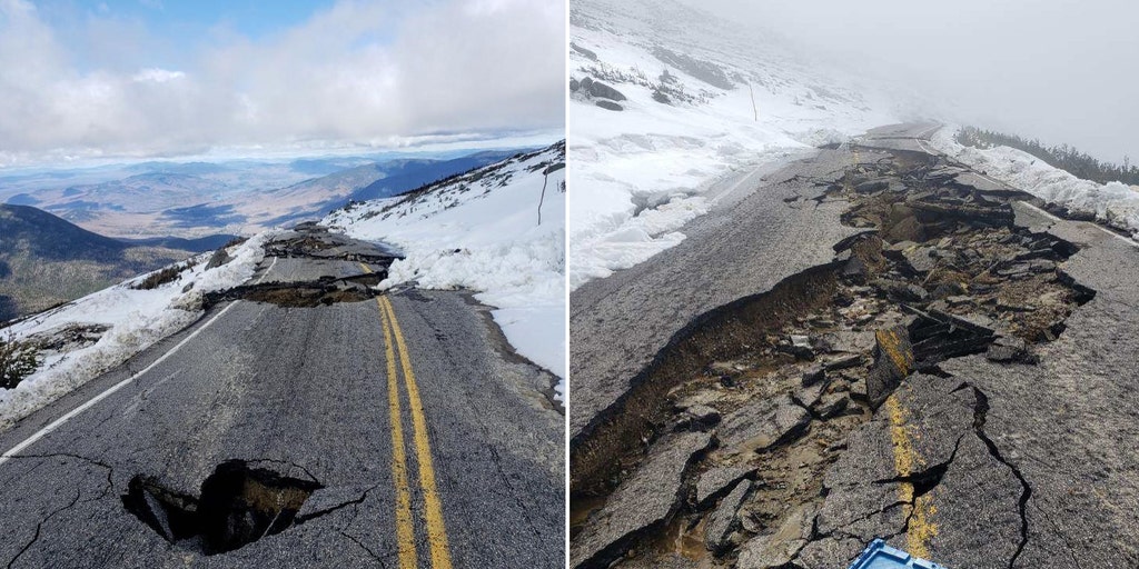 Torrential rains leave Mount Washington access road in tatters | Fox ...