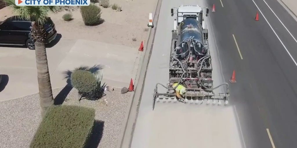Phoenix unveils 'cool pavement' to combat scorching temps during near ...