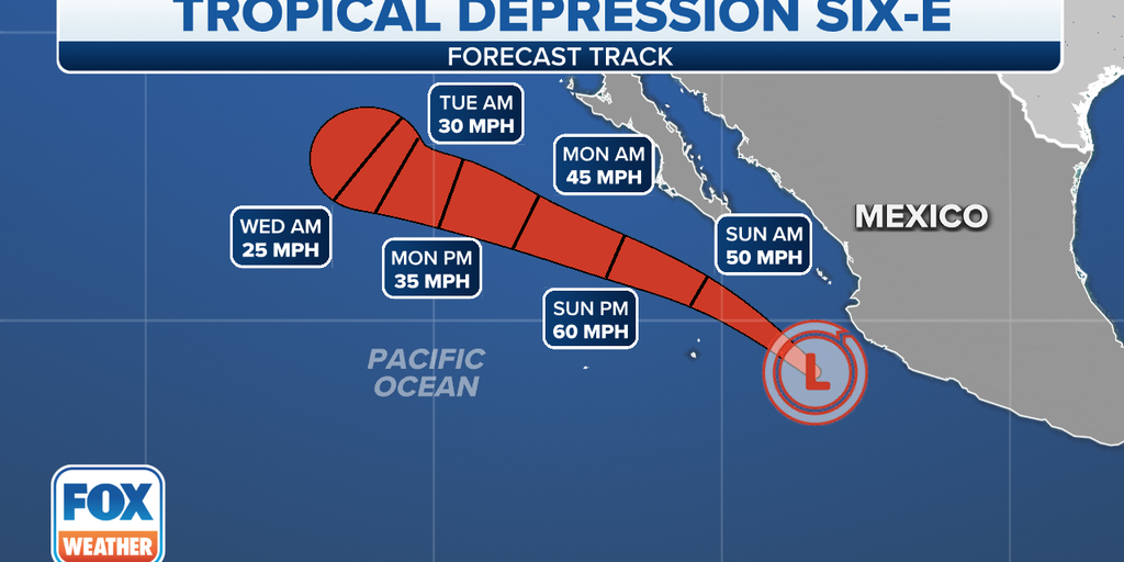 Tropical Depression Six-E on verge of becoming Tropical Storm Eugene in ...