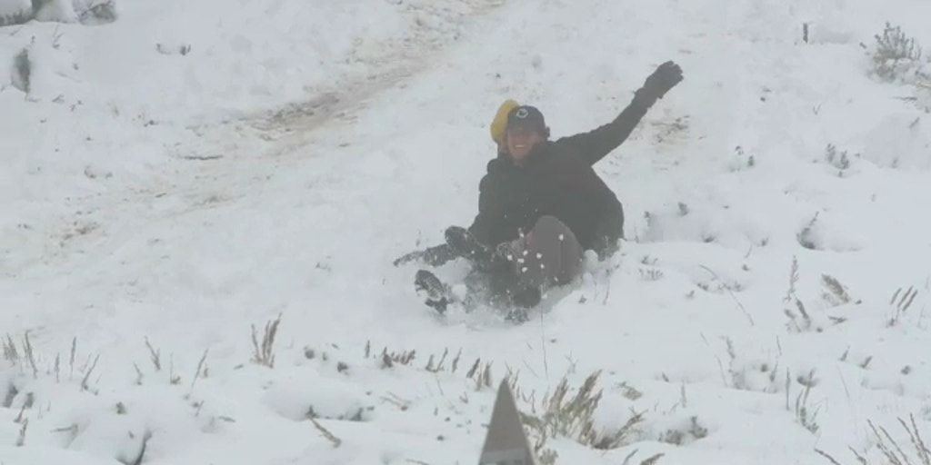 First snow arrives in Utah blanketing brilliant fall foliage in wintry ...