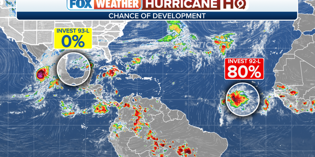 Invest 92L near Africa, new disturbance 93L in Gulf of Mexico monitored ...