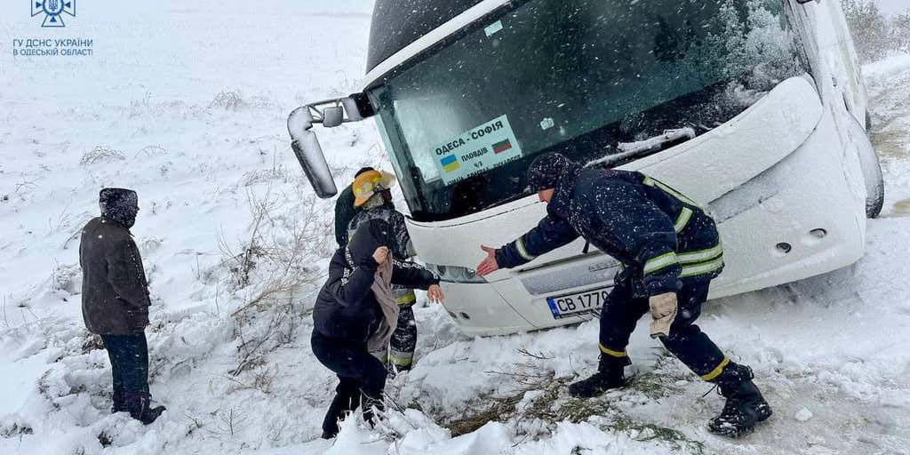 Blizzard blasts into Black Sea region knocking out power in Ukraine ...