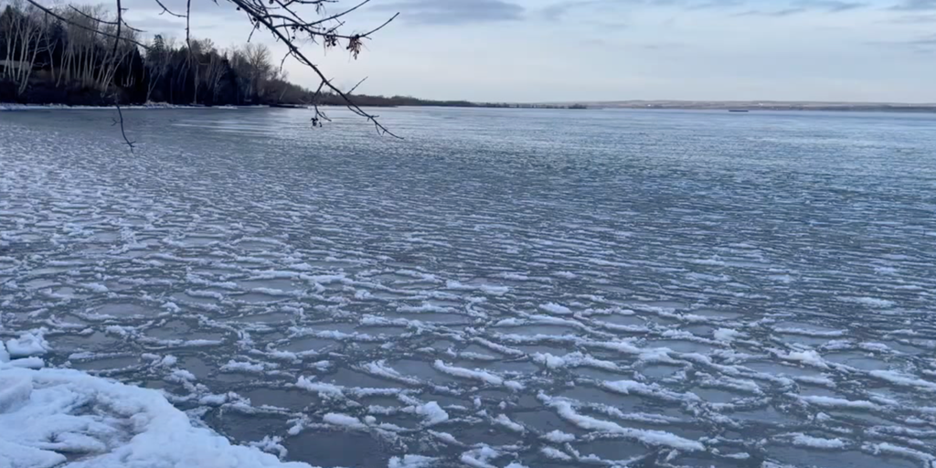 Unusual ice formation floats on Lake Superior | Fox Weather