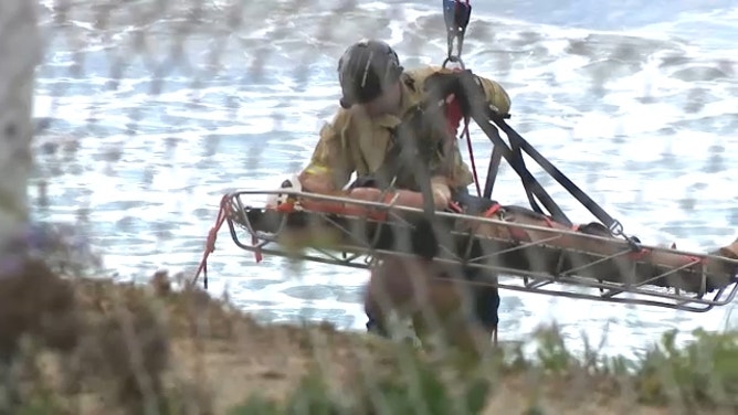 Man rescued from San Diego hole amid stormy weather | Fox Weather Man rescued from San Diego hole amid stormy weather | Fox Weather
