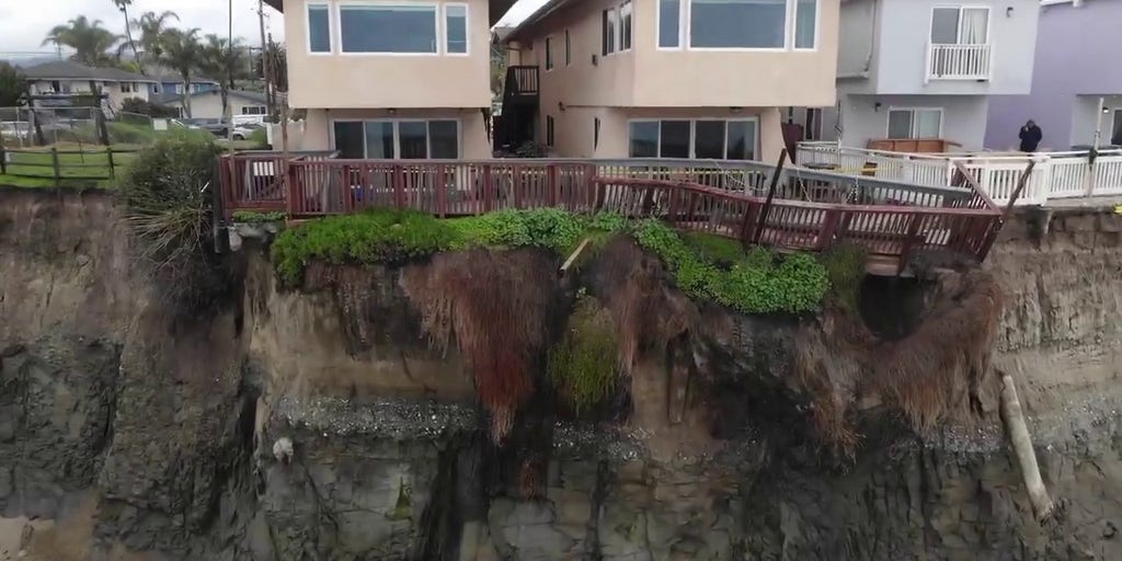 Watch: California apartments evacuated after cliff erodes beneath them ...
