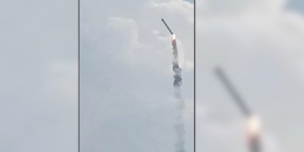 Chinese rocket set ablaze after accidental launch | Fox Weather