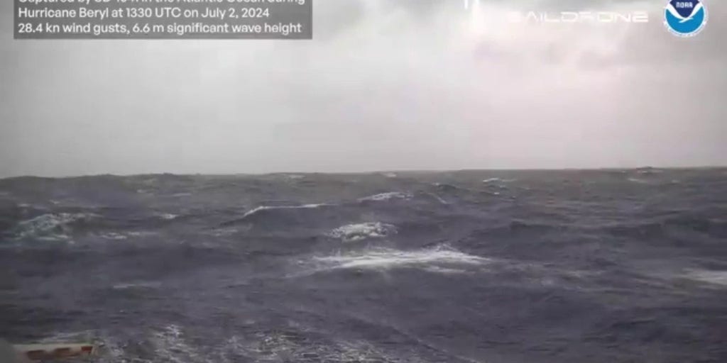 See video from inside Hurricane Beryl while it trekked through ...