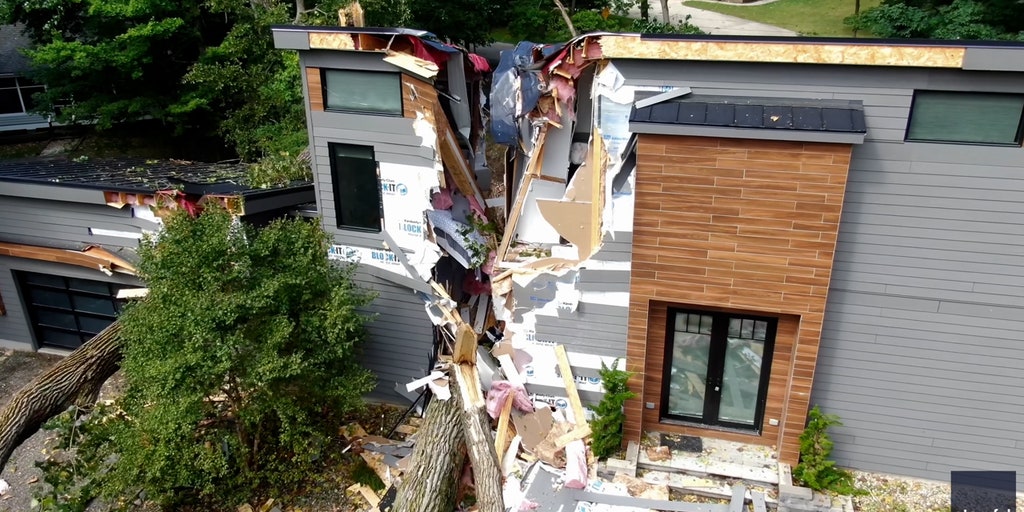 VIDEO: Michigan home torn to shreds by falling trees following severe ...