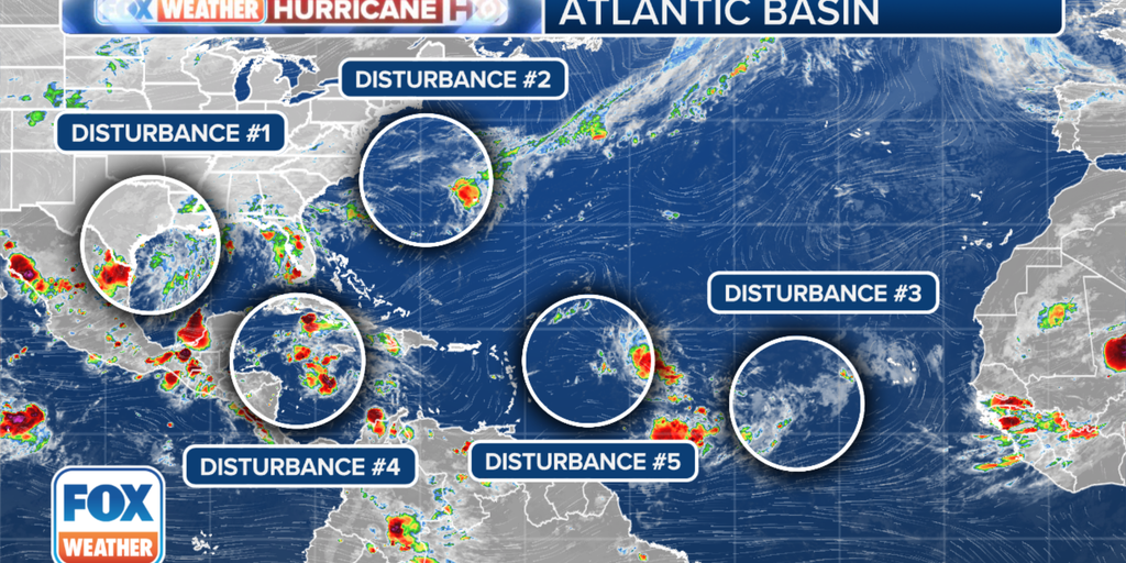 5 Tropical Disturbances In Atlantic Now Monitored For Development Fox