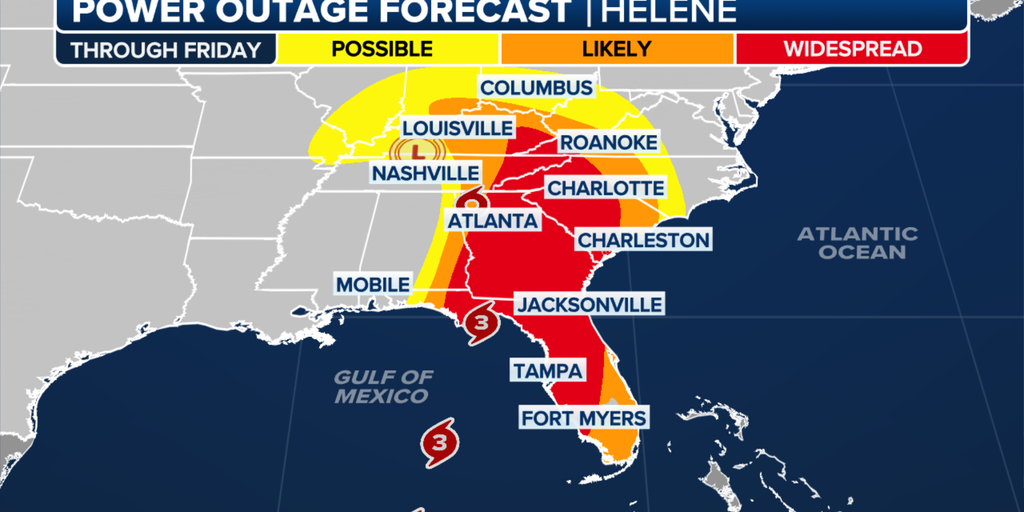 Atlanta under Tropical Storm Warning as Helene expected to bring ...