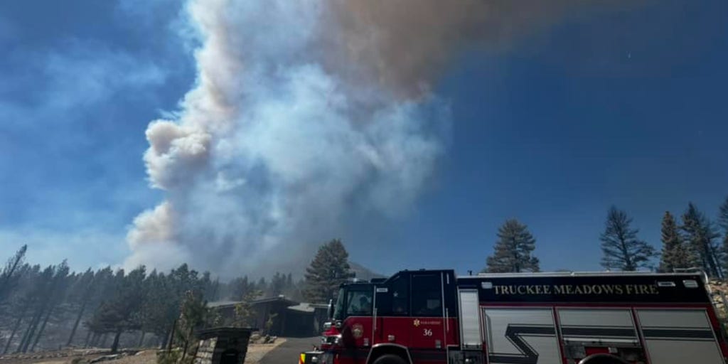 Herd of horses caught on video escaping Nevada’s Davis Fire | Fox Weather