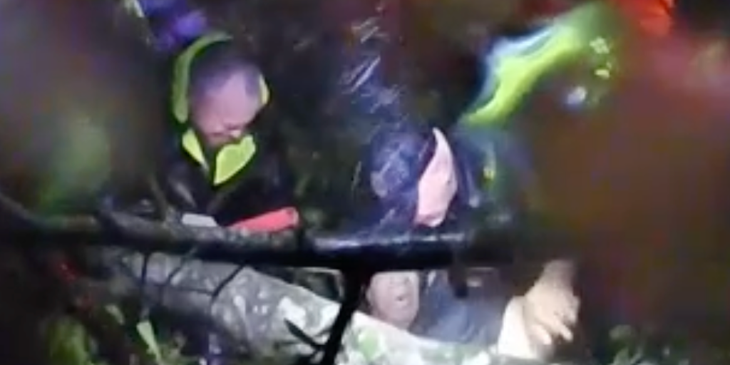 VIDEO: Louisiana woman saved after being pinned under tree during ...