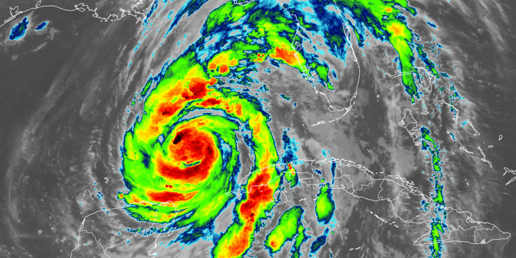 Hurricane Helene’s landfall produced atmospheric waves seen 55 miles ...
