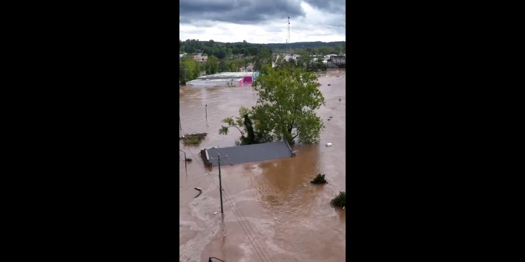 VIDEO: Drone captures historic flooding in Asheville's River Arts ...