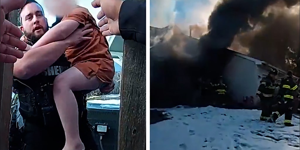 VIDEO: Deputies rescue 2 kids trapped in snowy backyard as fire engulfs ...