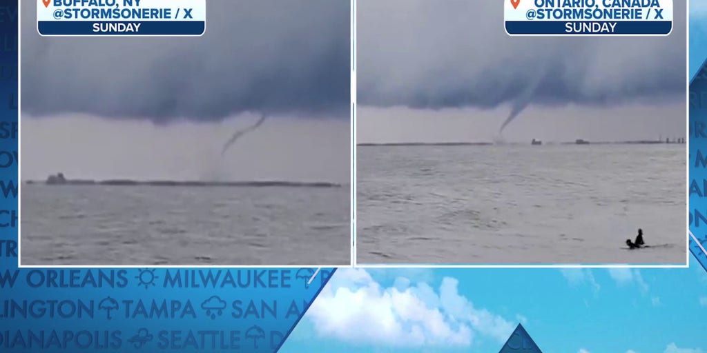 Lake-effect snowstorm produces rare thundersnow, waterspouts in New ...
