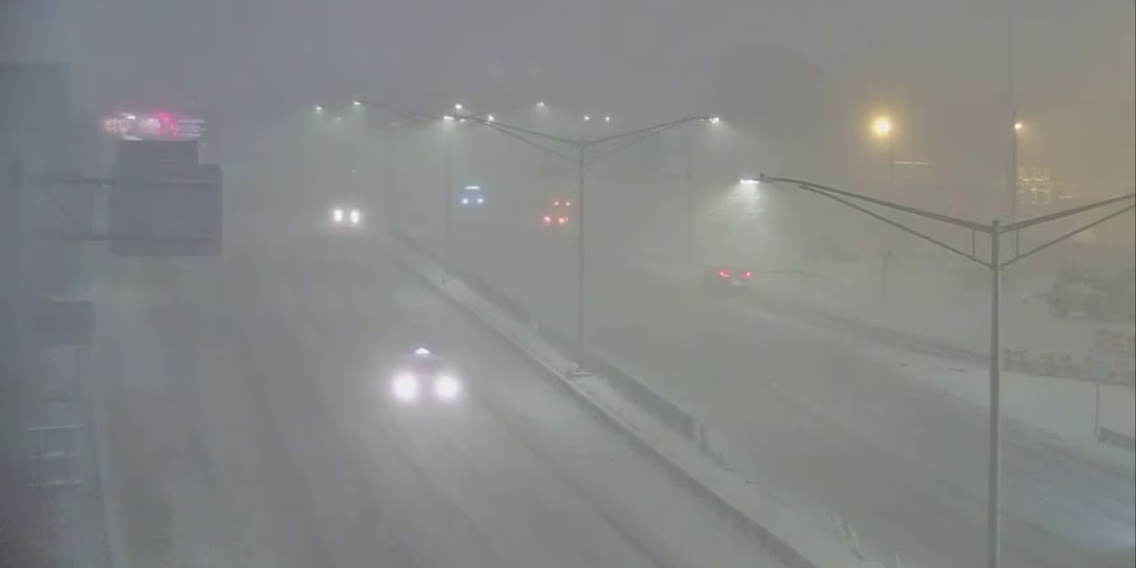 Snow squalls create whiteout conditions across interior Northeast ...
