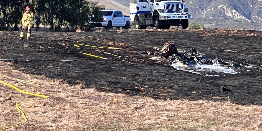 VIDEO: California trooper pulls pilot from burning plane before ...