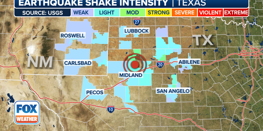 4.8 earthquake strikes north of Midland, Texas | Fox Weather