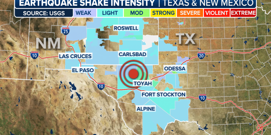 Magnitude 5.0 earthquake rattles West Texas | Fox Weather Magnitude 5.0 earthquake rattles West Texas | Fox Weather