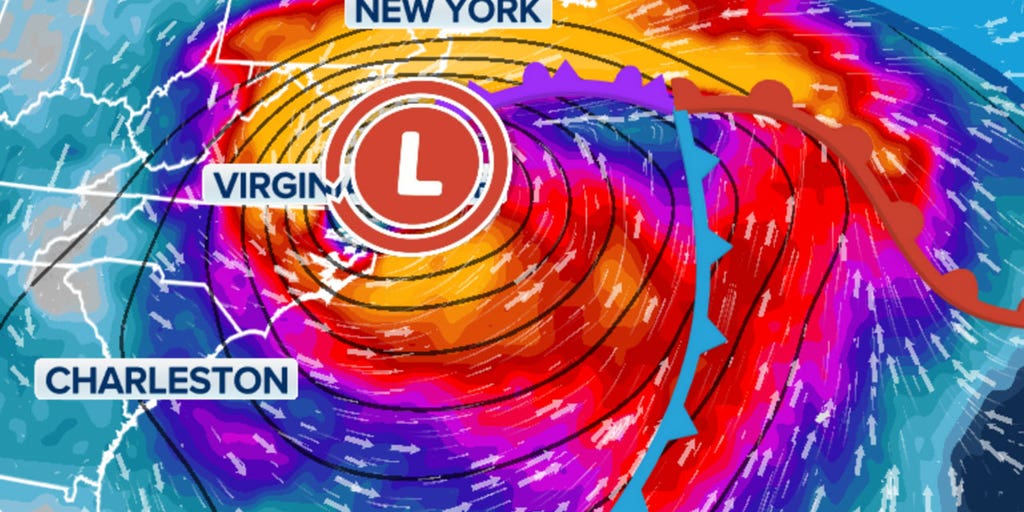 Nor'easter could hammer East Coast with heavy rain, high winds, coastal ...