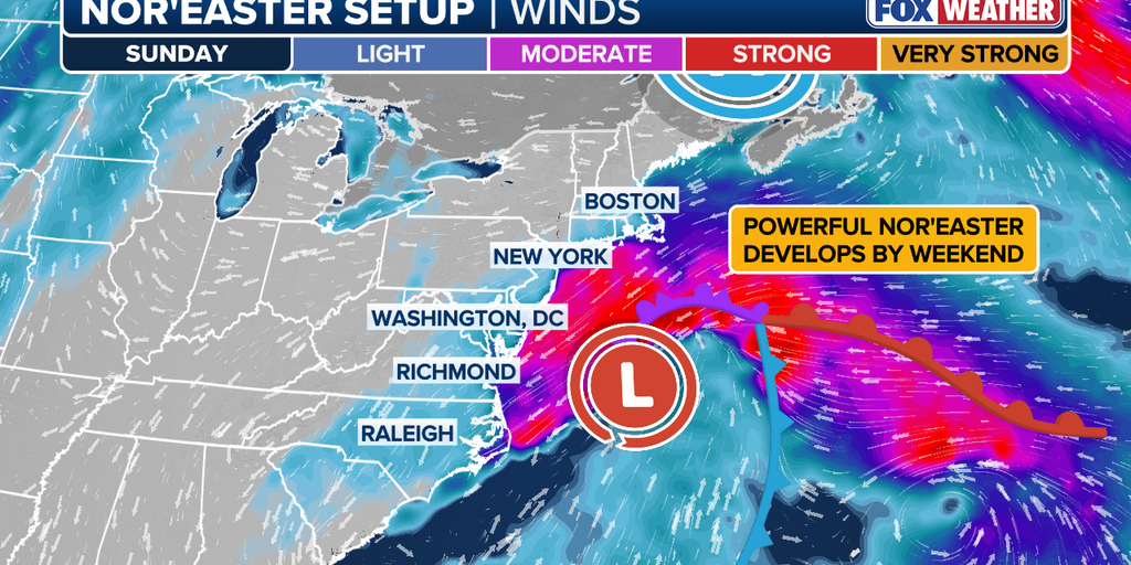 Developing nor'easter triggers high wind alerts, flood watches for ...