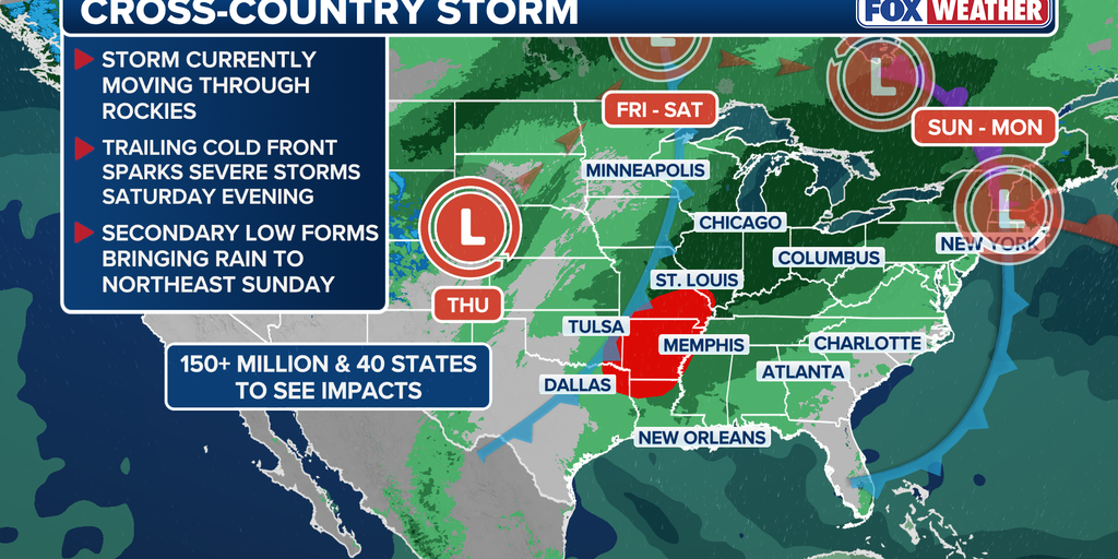 Today's top weather news: 150 million Americans in 40 states threatened ...
