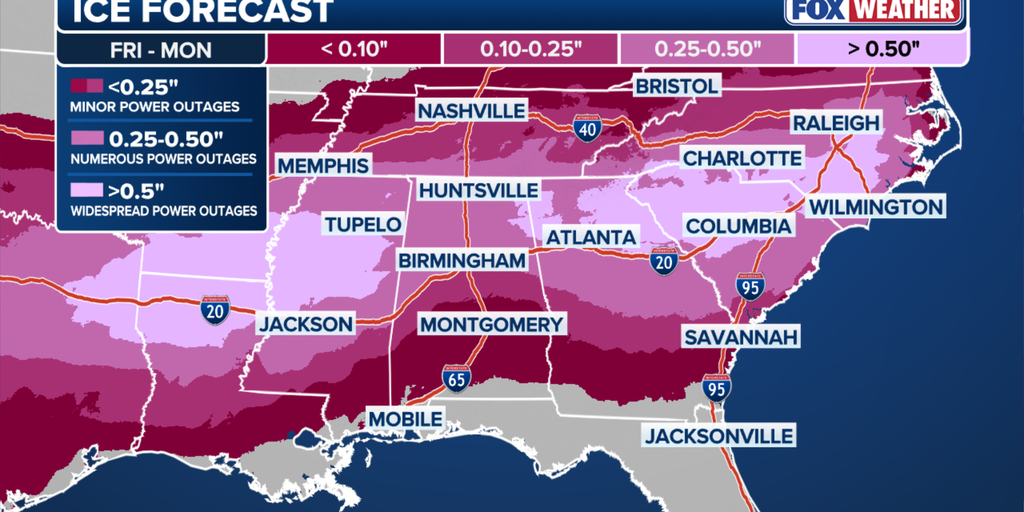 Crippling ice from major winter storm could cause major impacts across ...