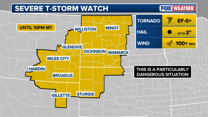 Explosive storms target Northern Plains with damaging hail and strong ...